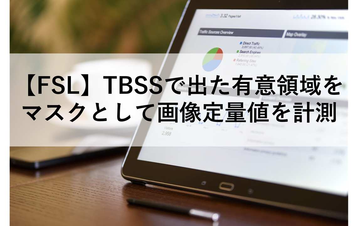 【FSL】TBSSで出た有意領域をマスクとして画像定量値を計測